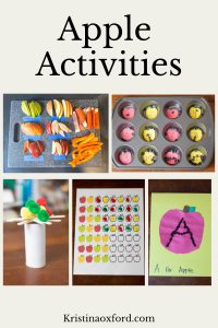 Kindergarten Apple Activities - Kristina Oxford