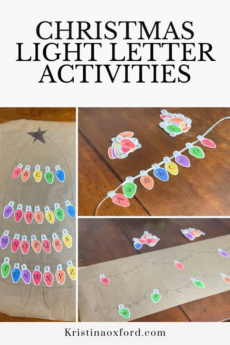 Christmas Light Alphabet Activity - Kristina Oxford