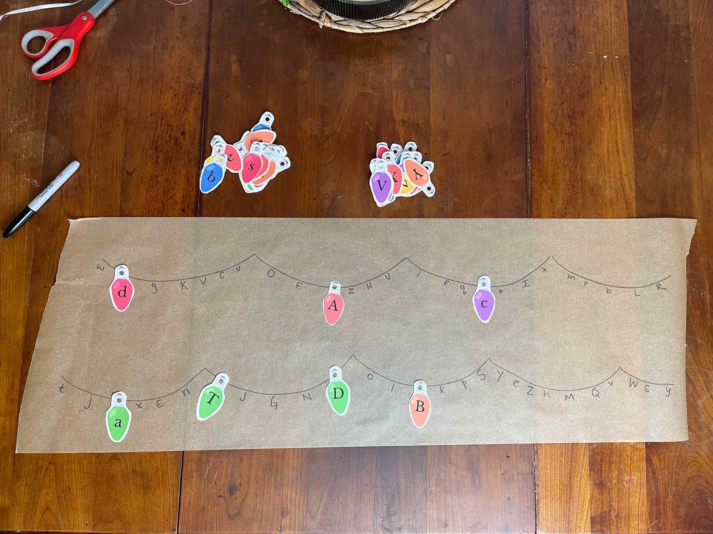 Christmas Light Alphabet Activity - Kristina Oxford